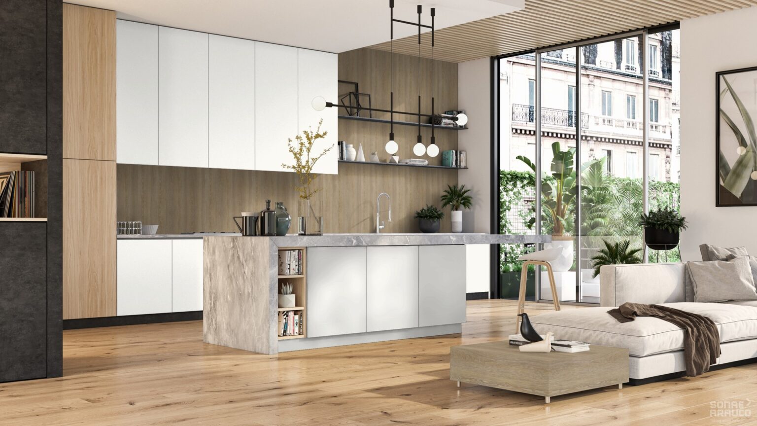 Tablero Melamina Innovus Aneto Oak M6216 NTL | Catálogo Maderas Acuña